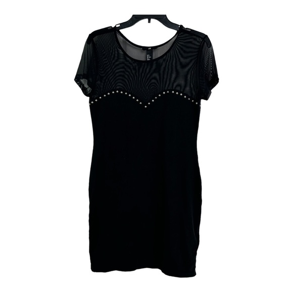 H&M | Dresses | Hm Black Dress Cocktail Midi Length Size Medium D57 ...